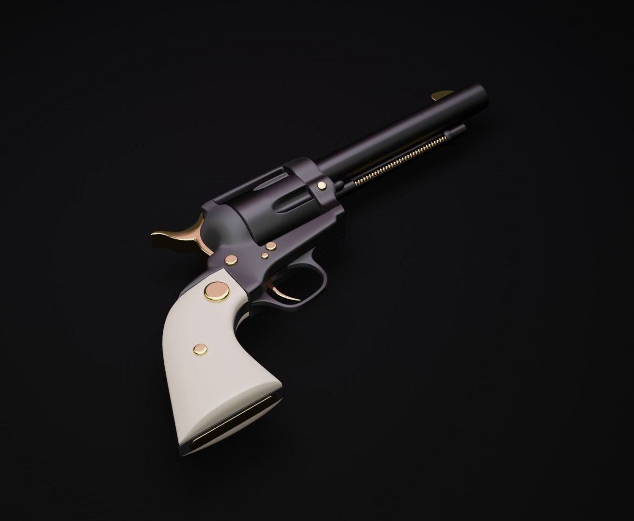 Colt single action army 3D model | CGTrader