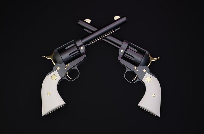 Colt single action army 3D model | CGTrader