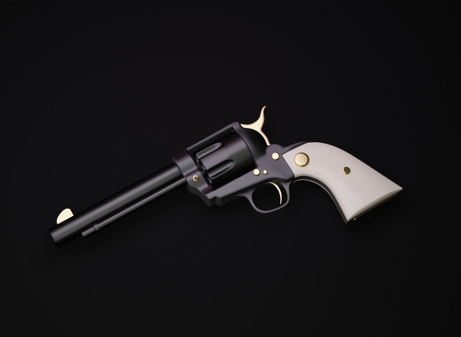 Colt single action army 3D model | CGTrader