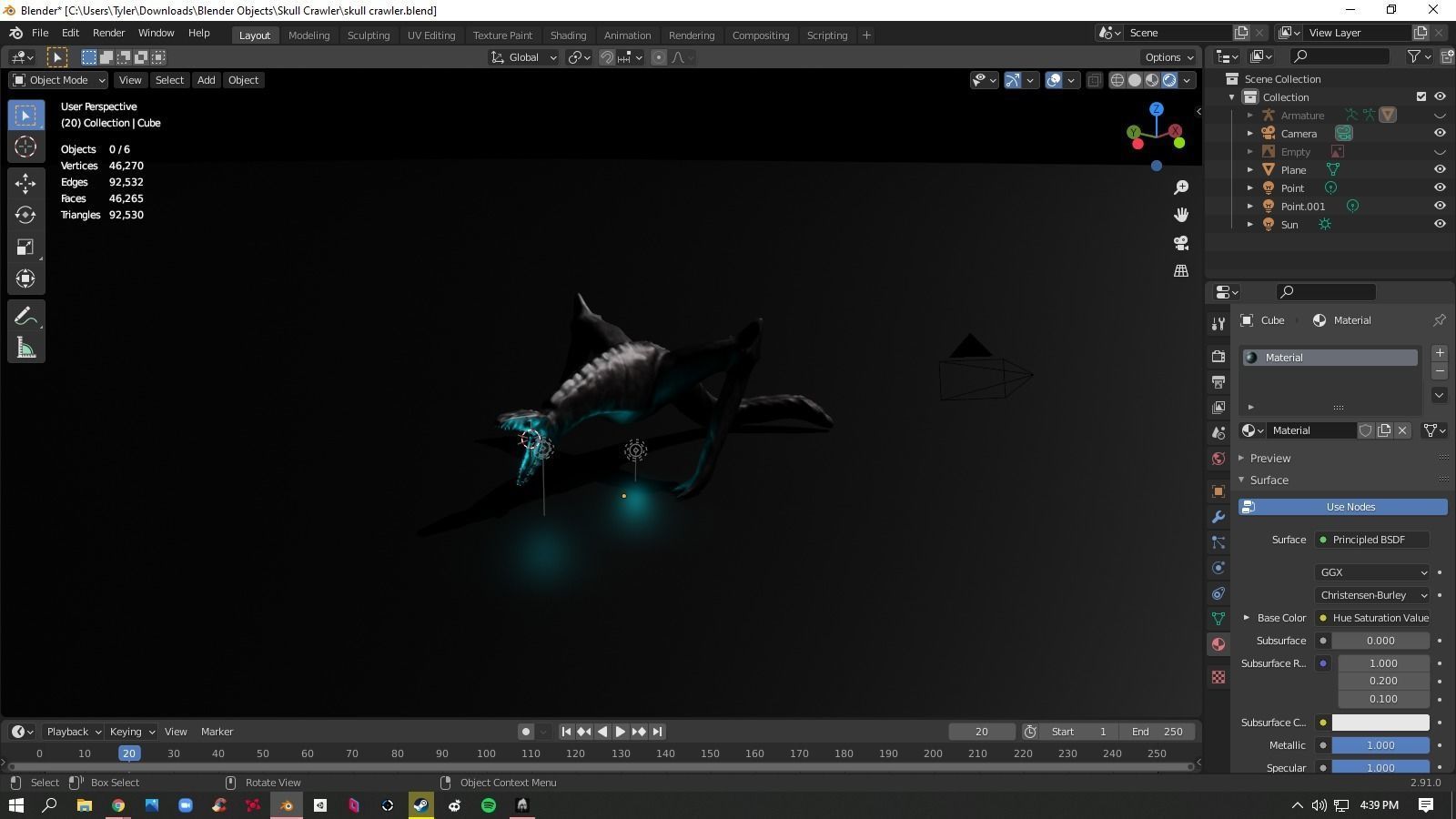 3D model Skull Crawler From King Kong VR / AR / low-poly | CGTrader