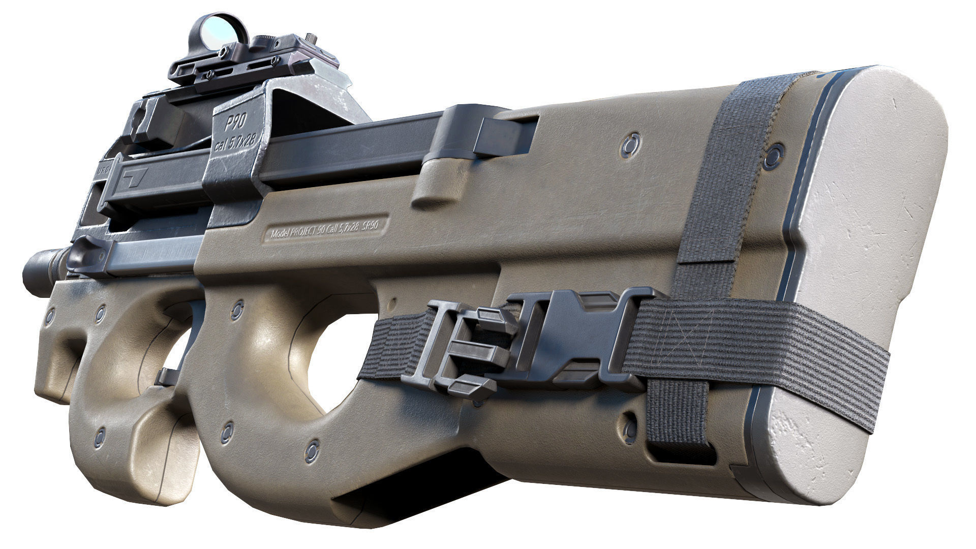 3D model Tactical P90 VR / AR / low-poly | CGTrader