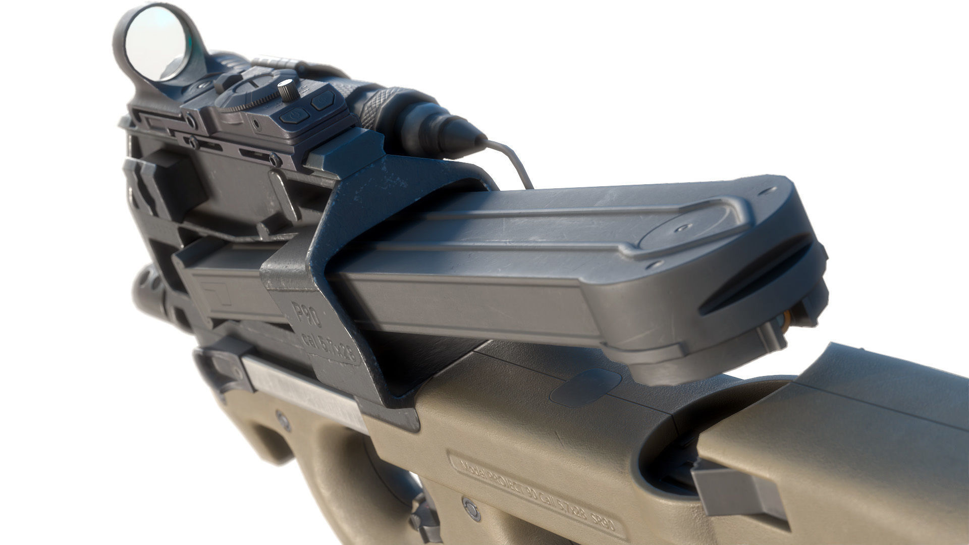 3D model Tactical P90 VR / AR / low-poly | CGTrader