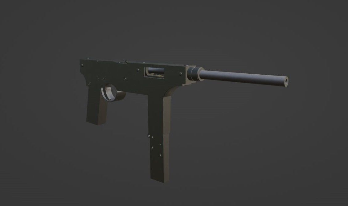 3D model Luty Submachine gun VR / AR / low-poly | CGTrader