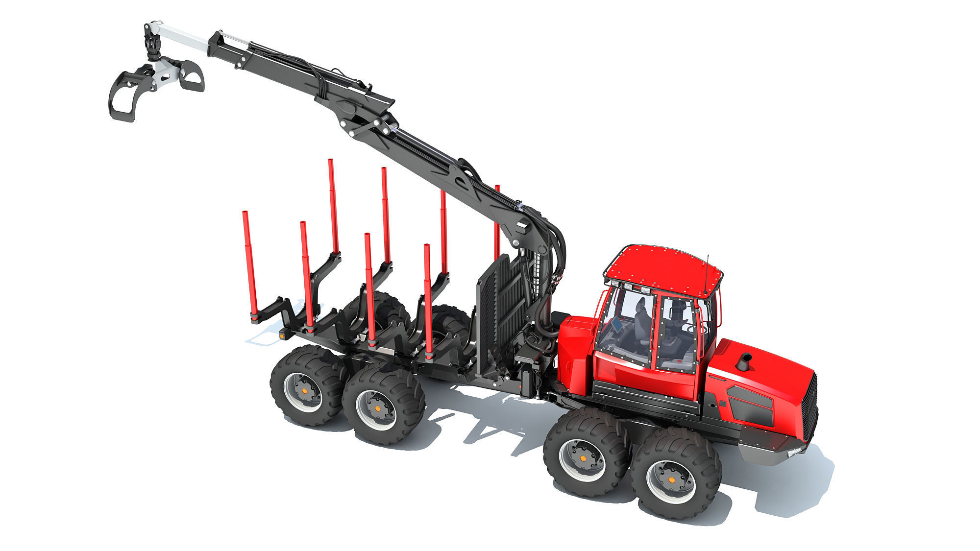 Forestry Forwarder 3D model | CGTrader