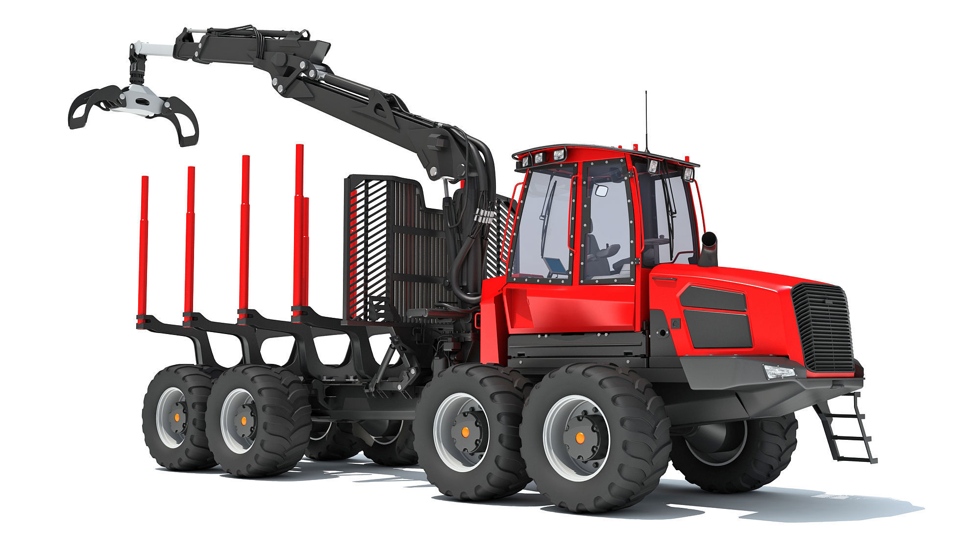 Forestry Forwarder 3D model | CGTrader