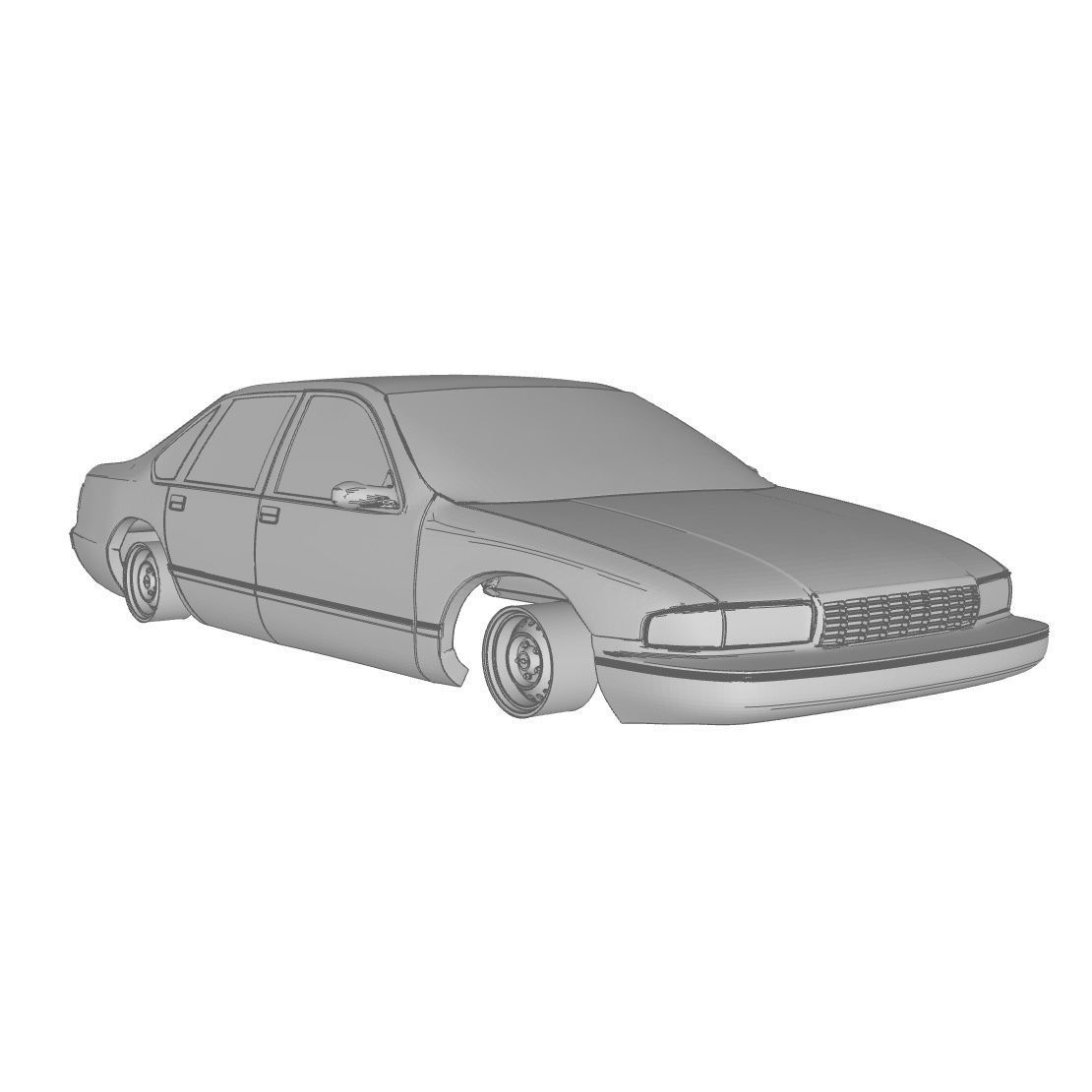 95 Chevrolet Caprice 3D model 3D printable | CGTrader