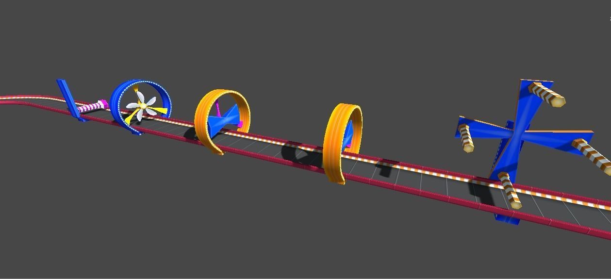 3D model Car stunt track VR / AR / low-poly | CGTrader