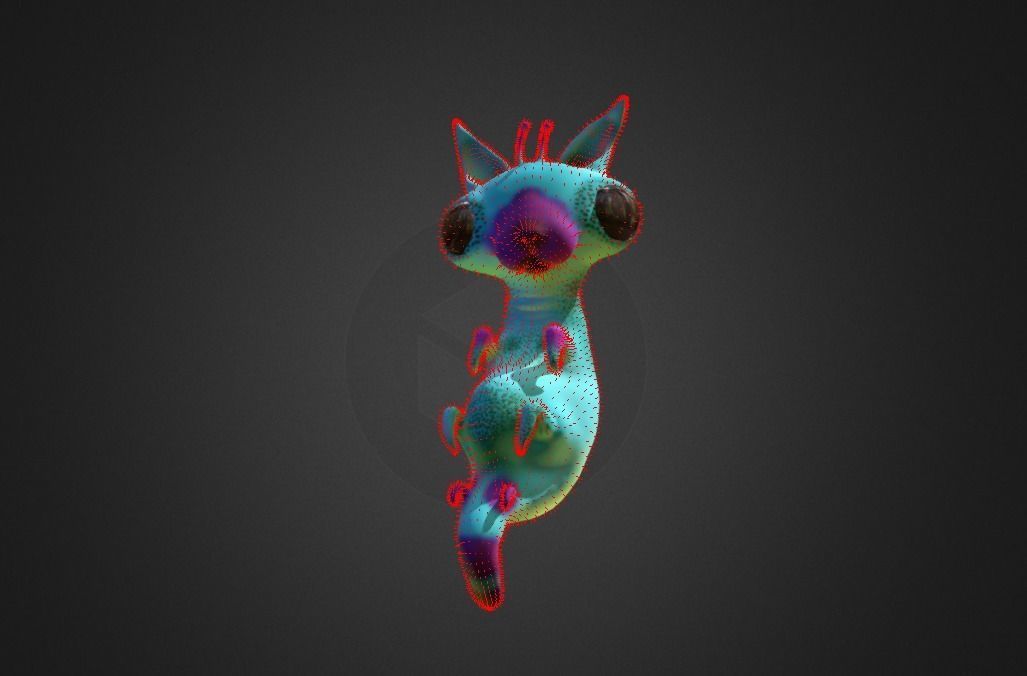 3D model Aliencat Pet VR / AR / low-poly | CGTrader