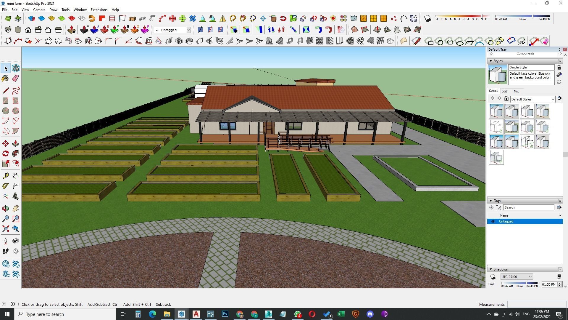 Farm land design Flower bed SketchUp model 3D model | CGTrader