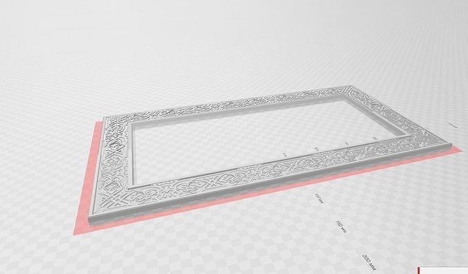 decorative frame 3D model 3D printable | CGTrader
