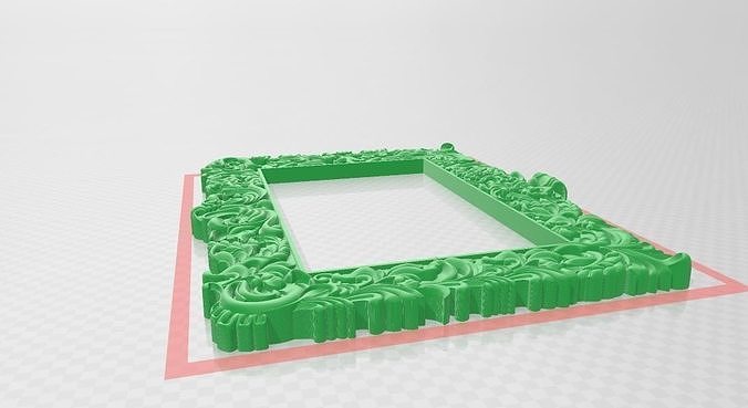 decorative frame 3D model 3D printable | CGTrader