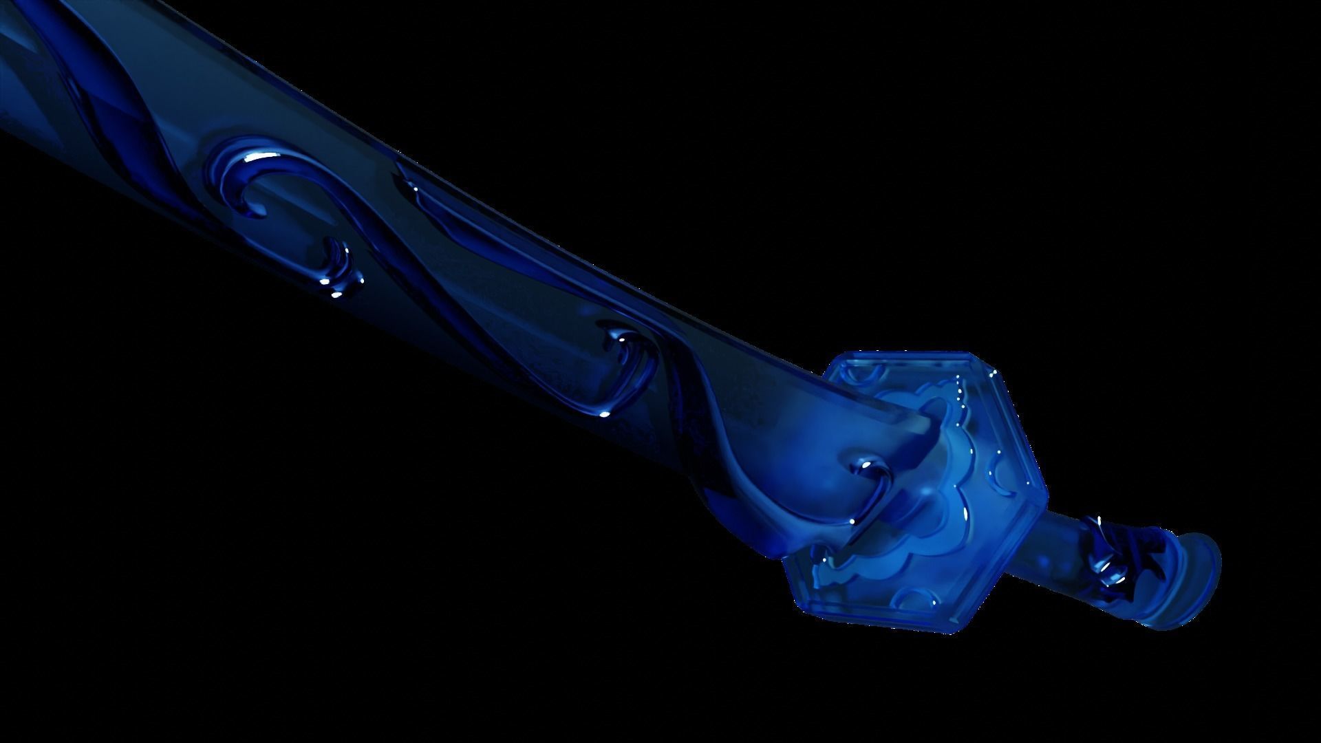 Ayato Hydro Sword -- Genshin Impact -- Sliced Print Ready 3D model 3D ...