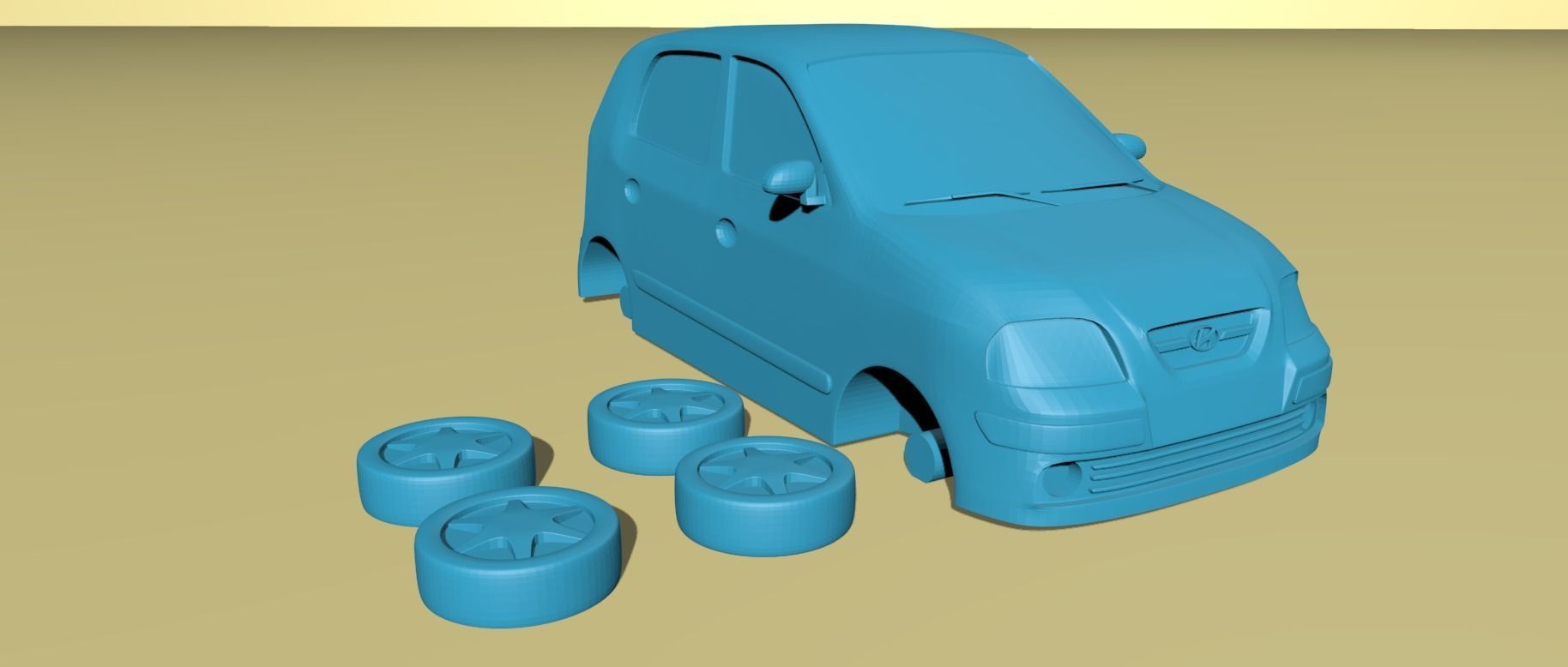 Hyundai Atos 3D model 3D printable | CGTrader
