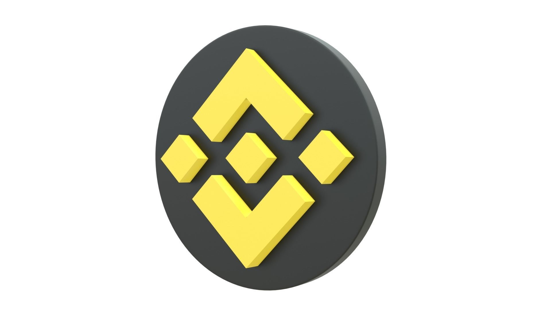 Binance Coin BNB Cryptocurrency Logo V3 3D Model 3D model | CGTrader