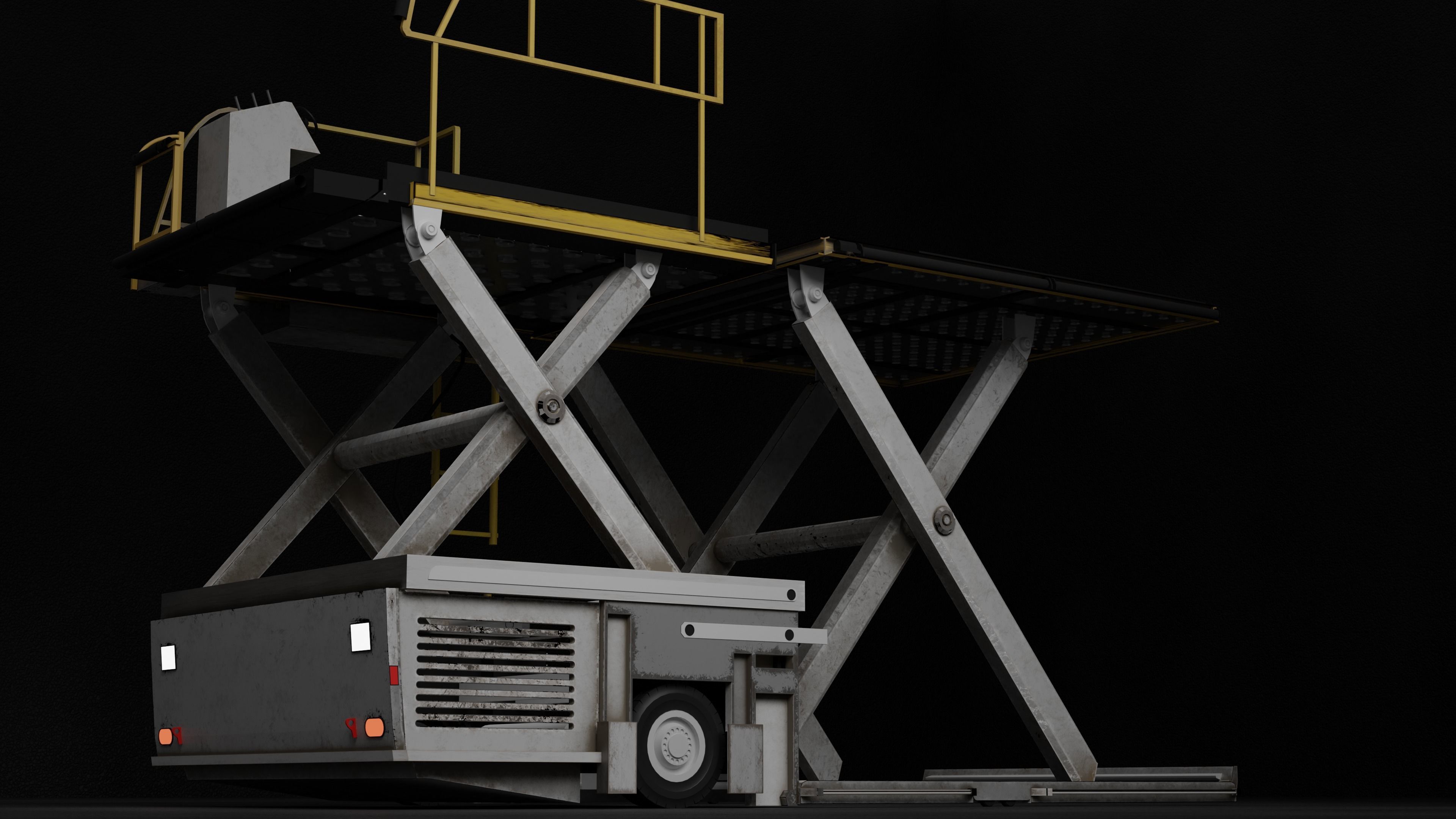 3D model Aircraft Cargo Loader VR / AR / low-poly | CGTrader