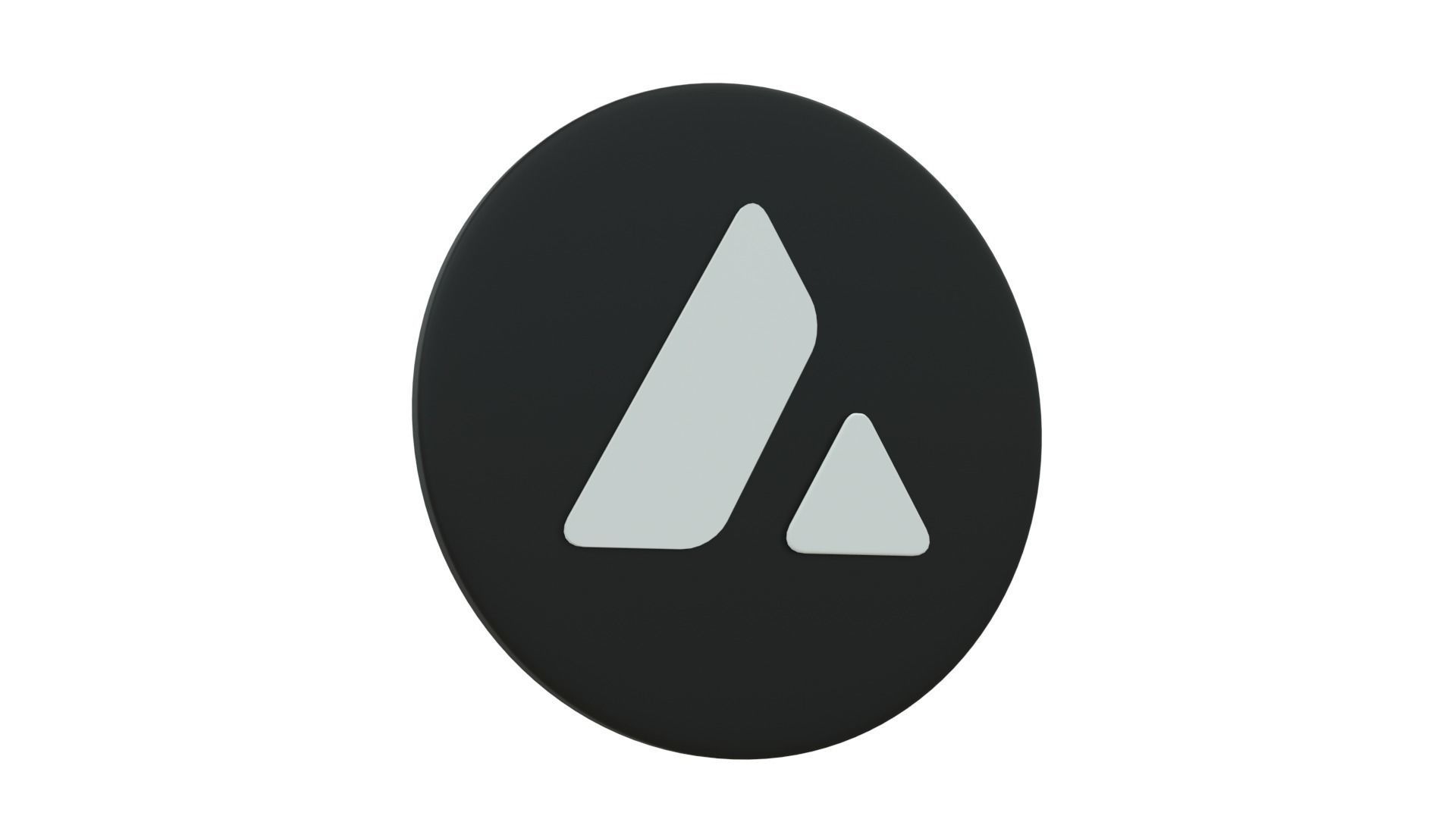 Avalanche AVAX Cryptocurrency Logo V2 3D Model 3D model | CGTrader