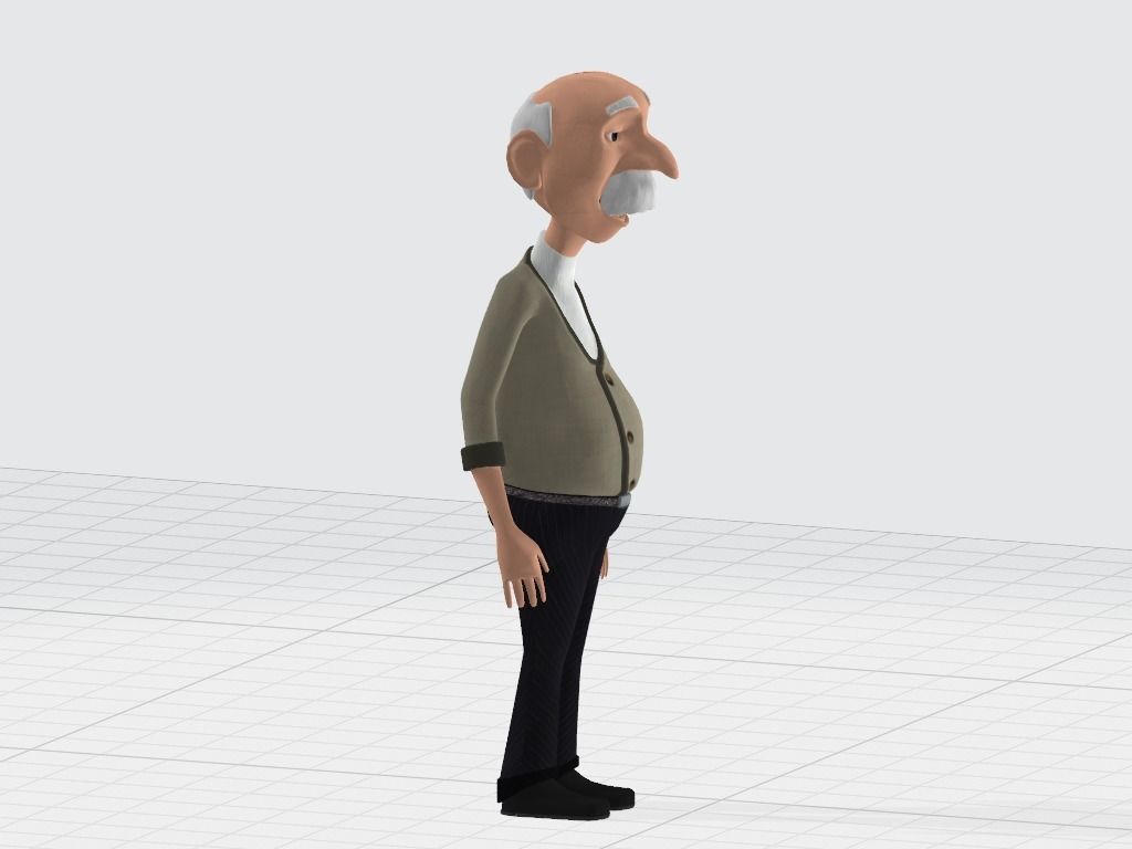 3D model Old Man character VR / AR / low-poly | CGTrader