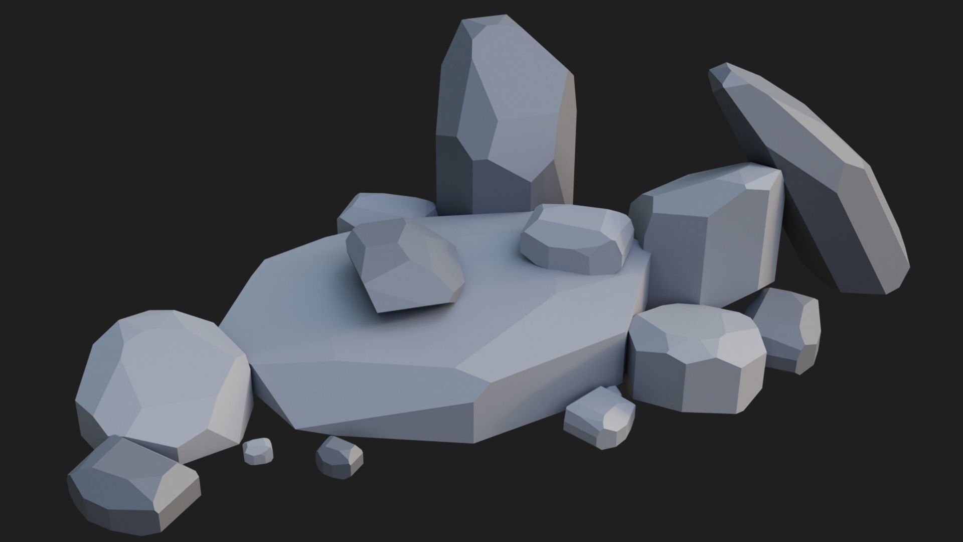 3D model Low Poly Rocks and Stones Big Pack VR / AR / low-poly | CGTrader