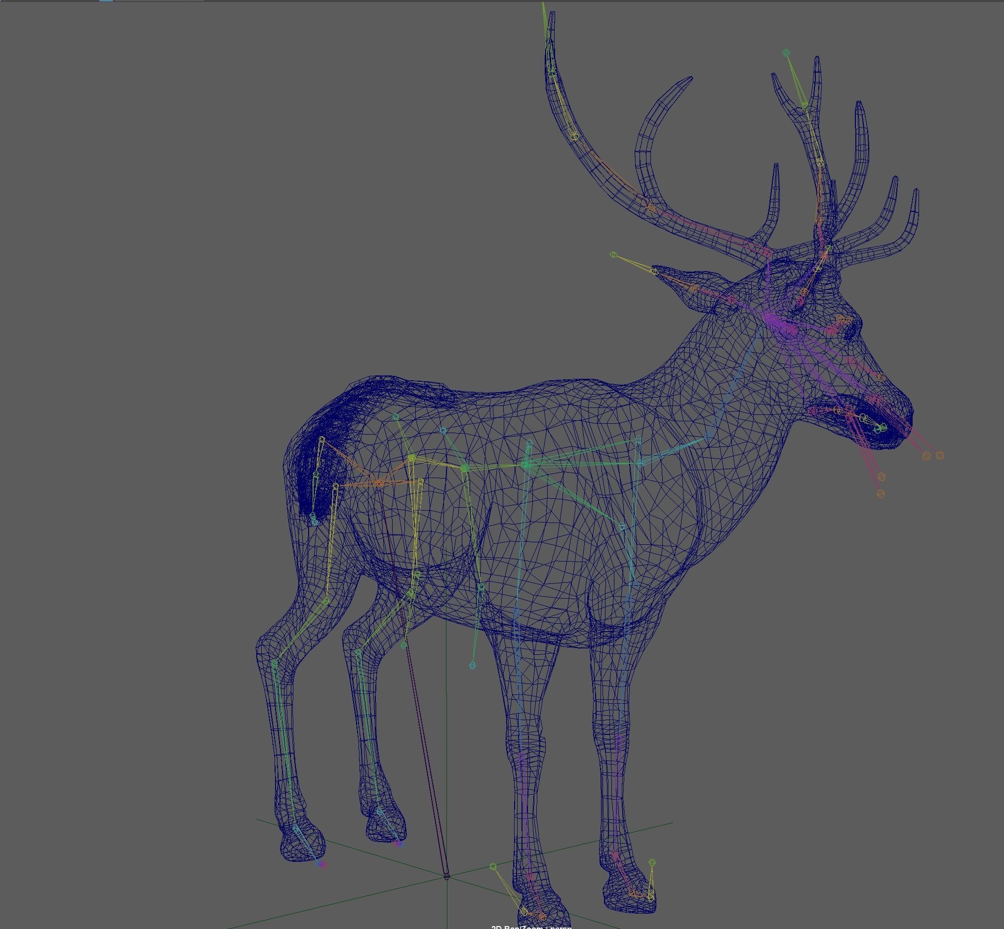 Deer Rig 3D model rigged | CGTrader