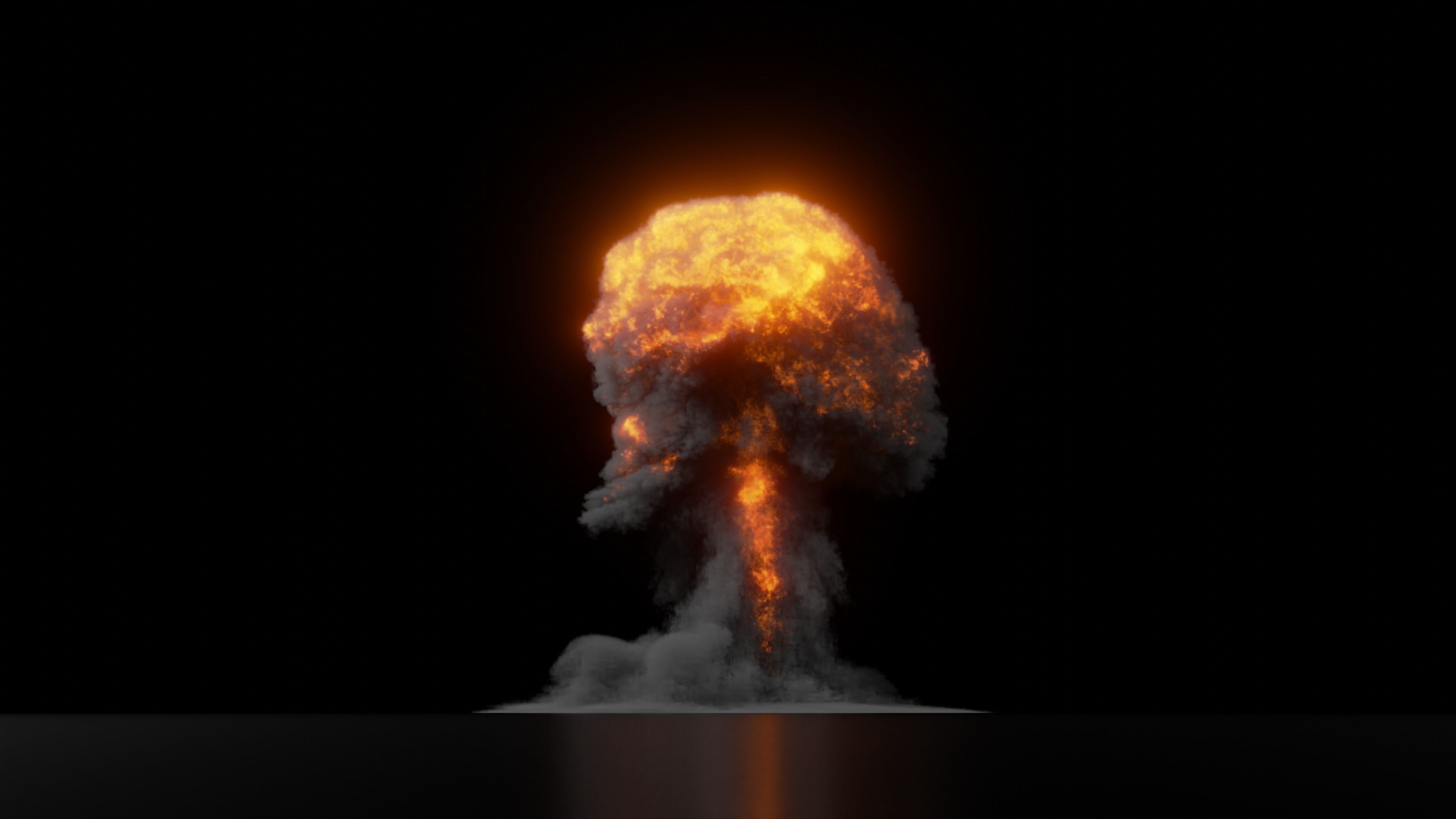 High Resolution Nuclear Explosion 3D model animated | CGTrader