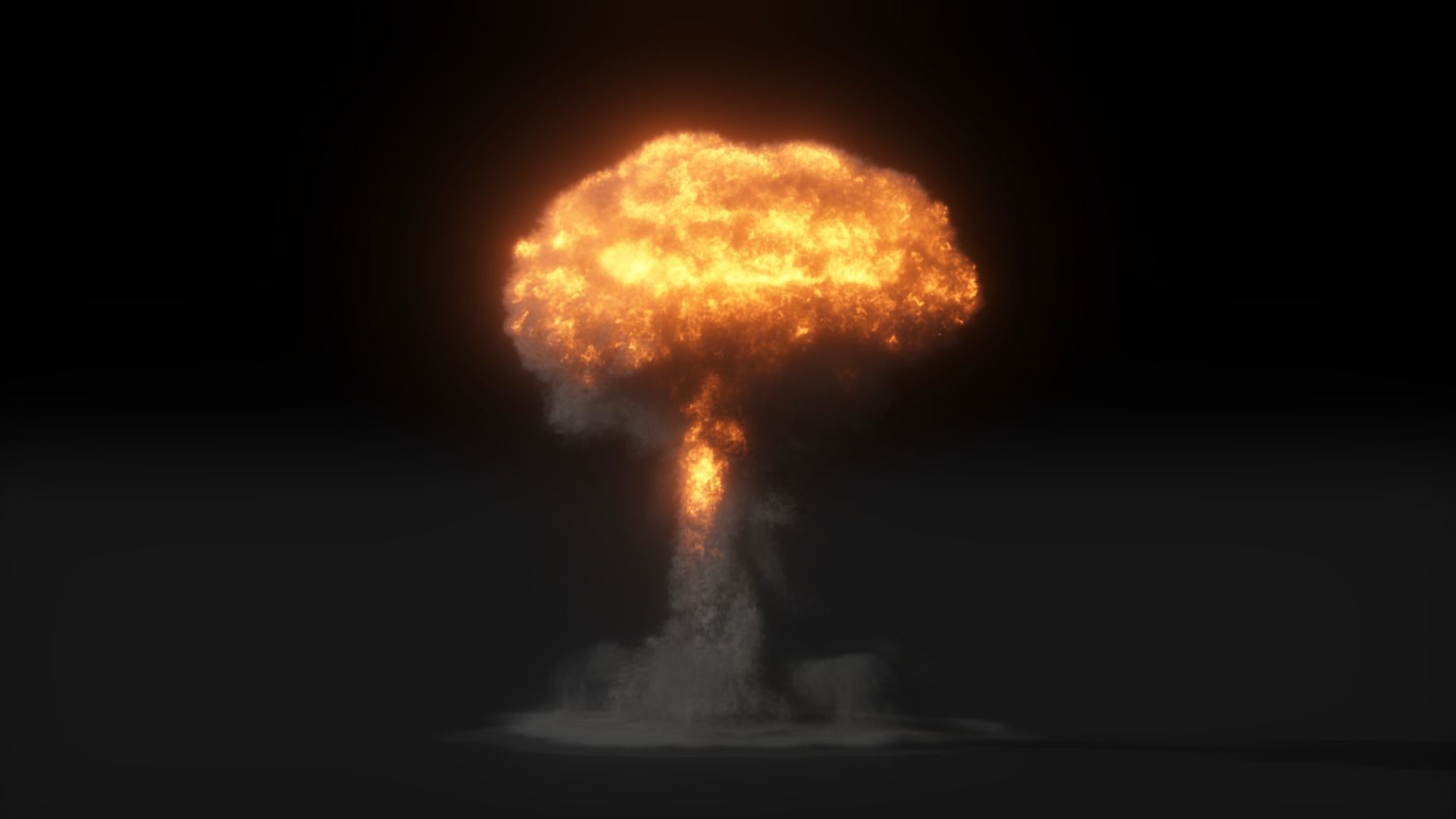 High Resolution Nuclear Explosion 3D model animated | CGTrader