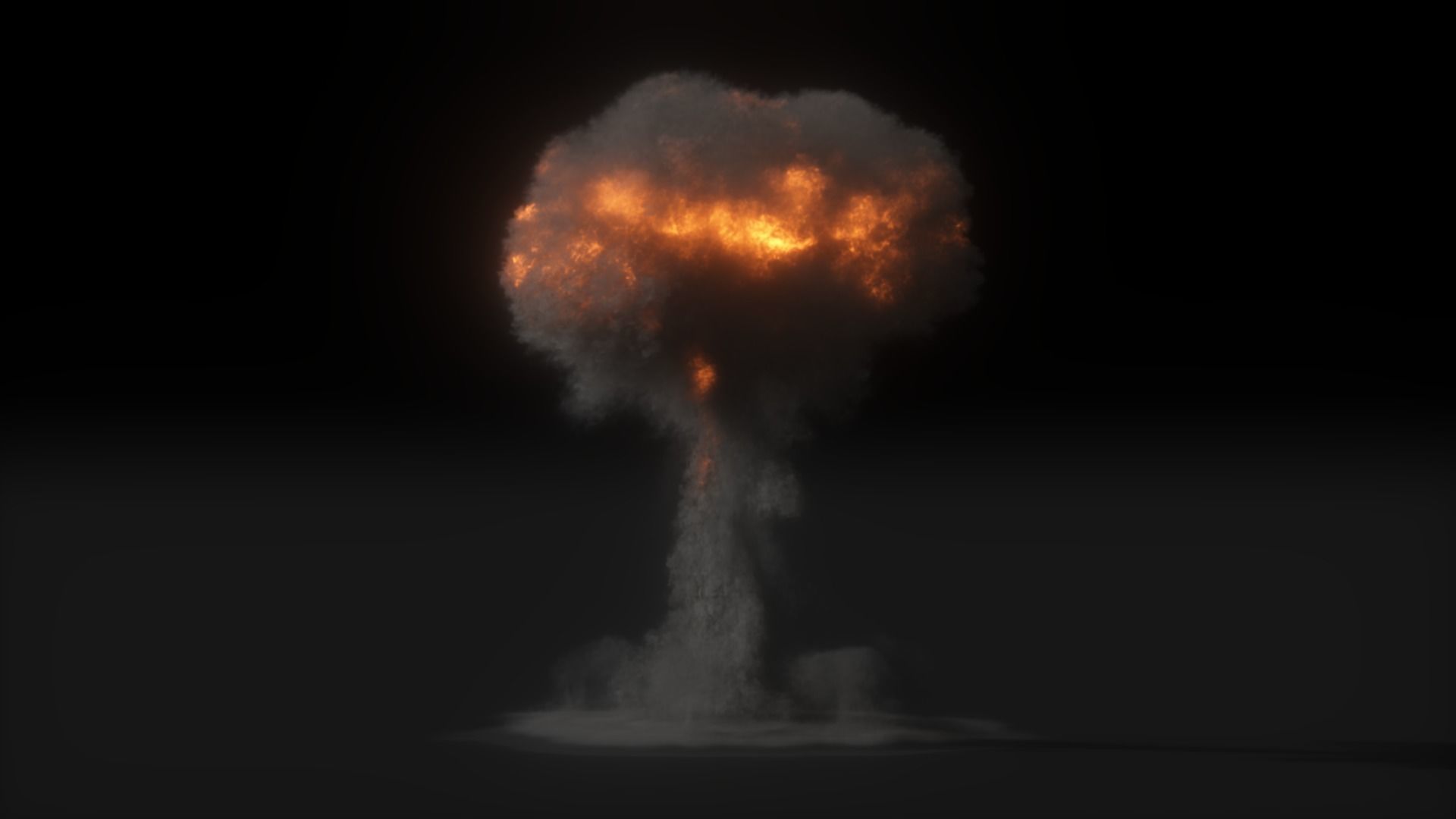 High Resolution Nuclear Explosion 3D model animated | CGTrader