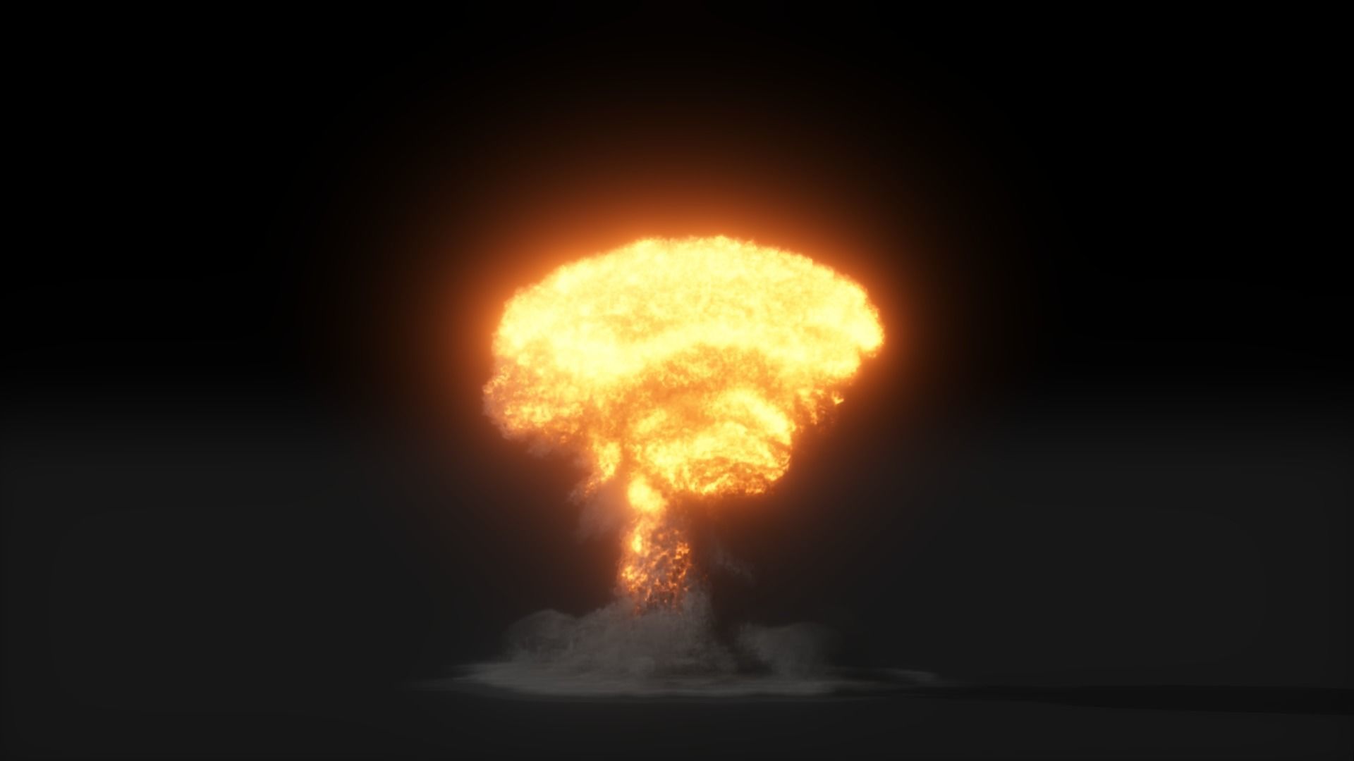 High Resolution Nuclear Explosion 3D model animated | CGTrader