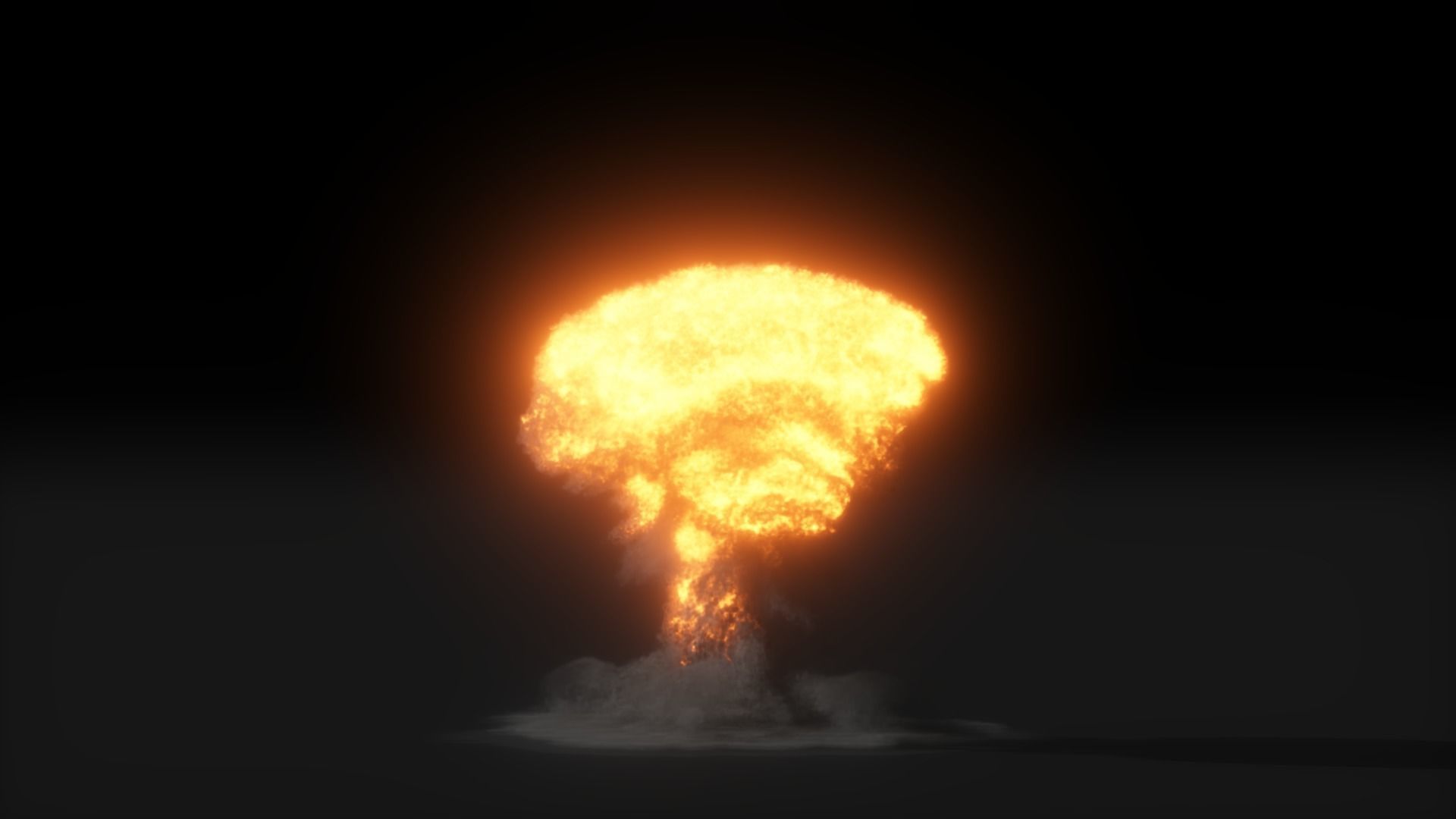 High Resolution Nuclear Explosion 3D model animated | CGTrader