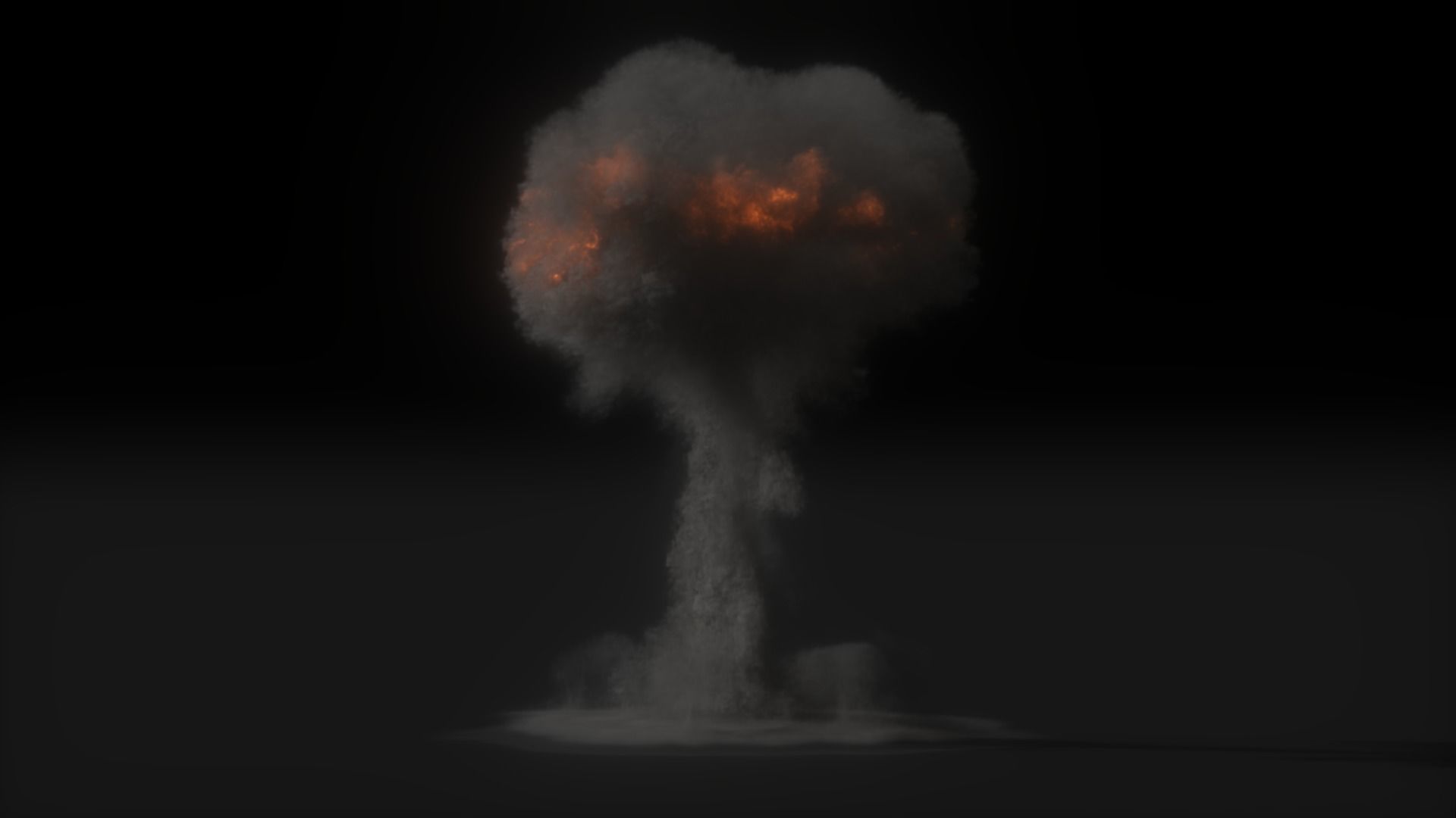 High Resolution Nuclear Explosion 3D model animated | CGTrader