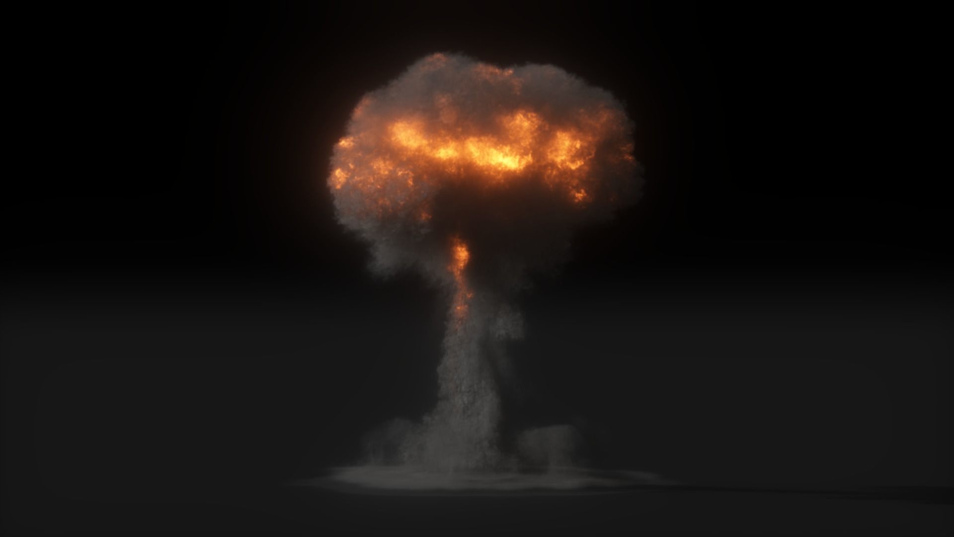 High Resolution Nuclear Explosion 3D model animated | CGTrader