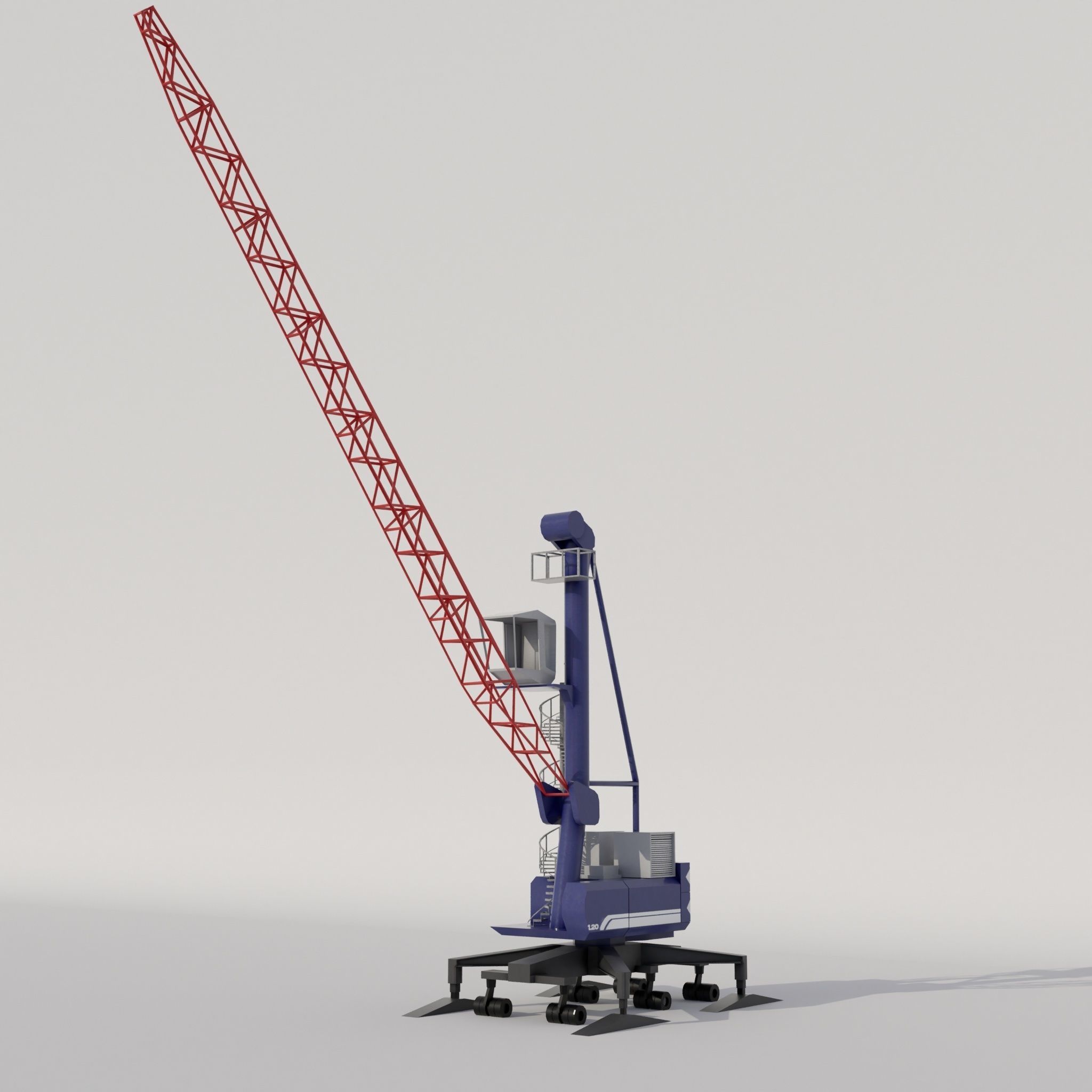 3D model Dock Crane VR / AR / low-poly | CGTrader