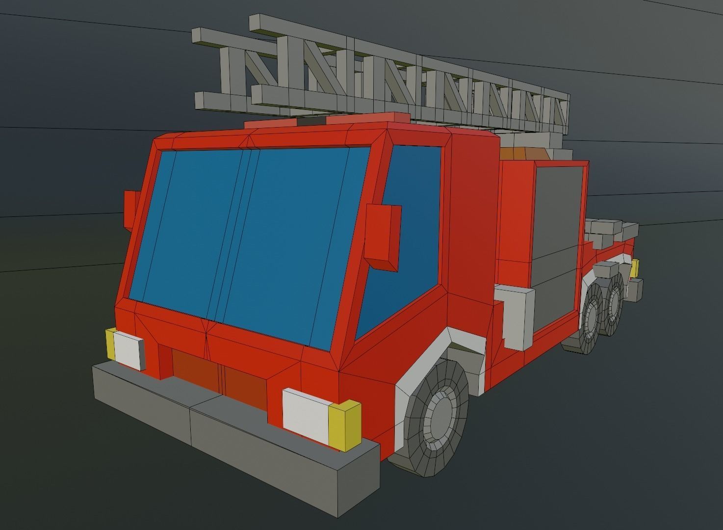 3D model Low poly fire Department VR / AR / low-poly | CGTrader