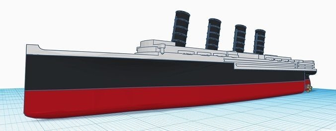 Simple RMS Lusitania free 3D model 3D printable | CGTrader