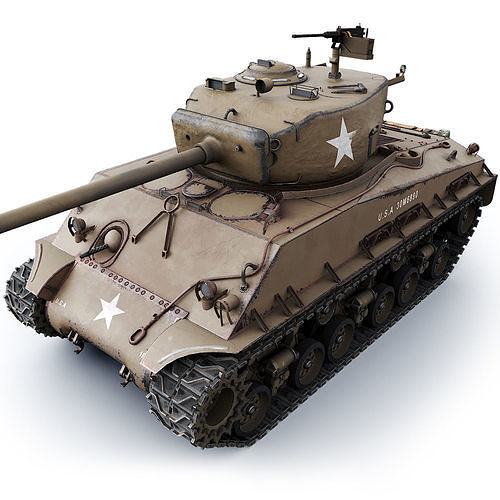 3D model Tank M4A2 76W VR / AR / low-poly | CGTrader