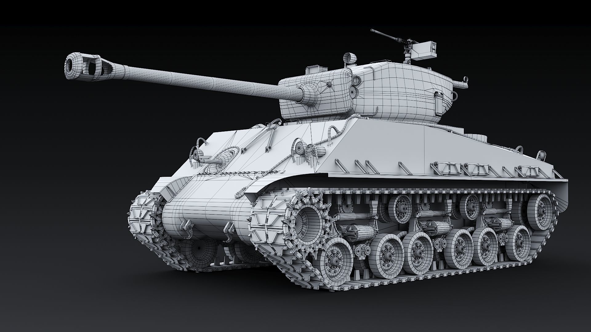 3D model Tank M4A2 76W VR / AR / low-poly | CGTrader
