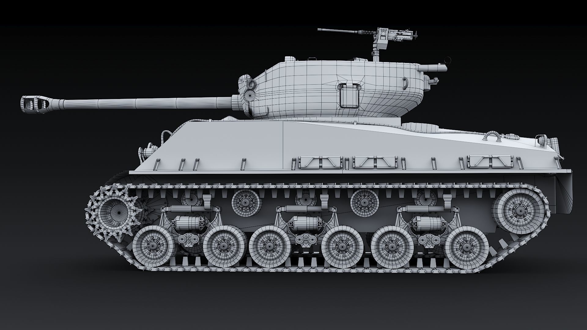 3D model Tank M4A2 76W VR / AR / low-poly | CGTrader