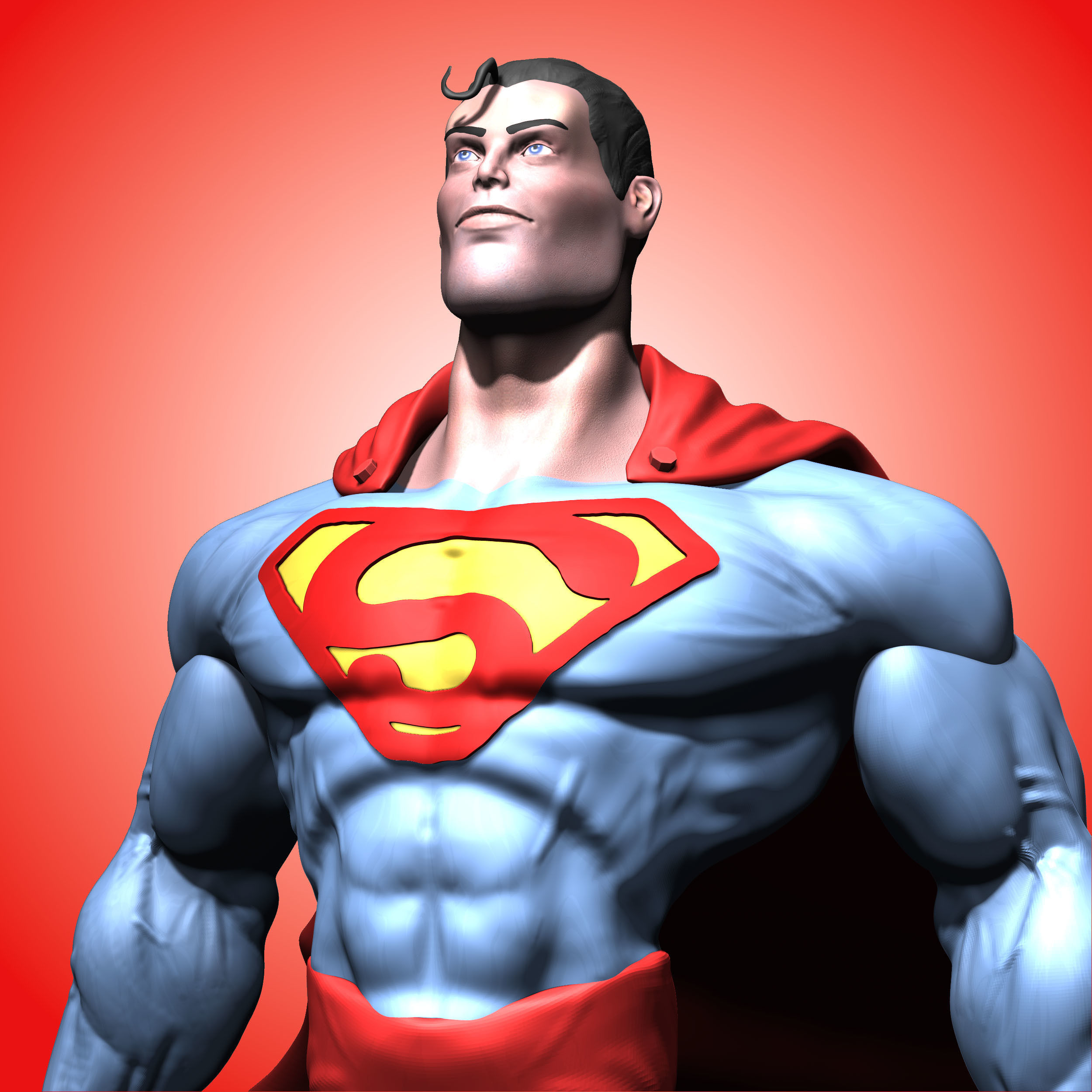 Comic Style Superman 3D model | CGTrader