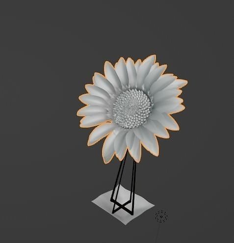 Flower lamp free 3D model | CGTrader