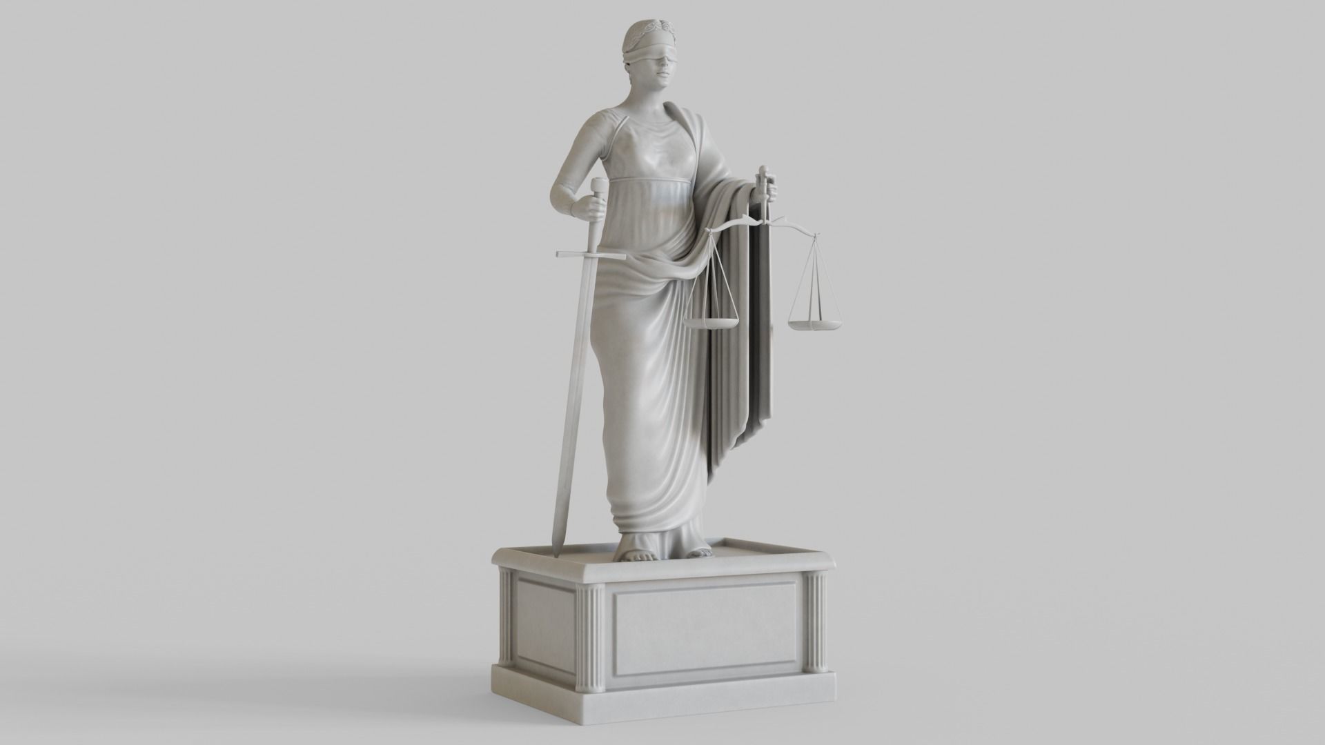 Themis Goddess of Law and Justice 3D model | CGTrader