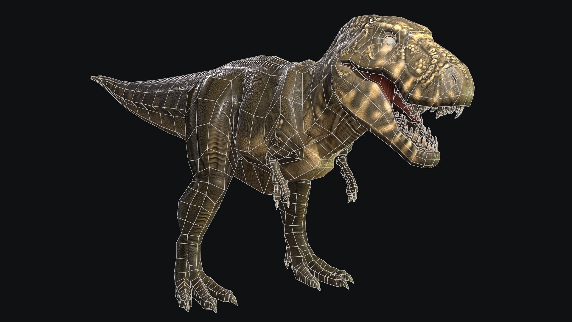 3D model tyrannosaurus Rex VR / AR / low-poly | CGTrader