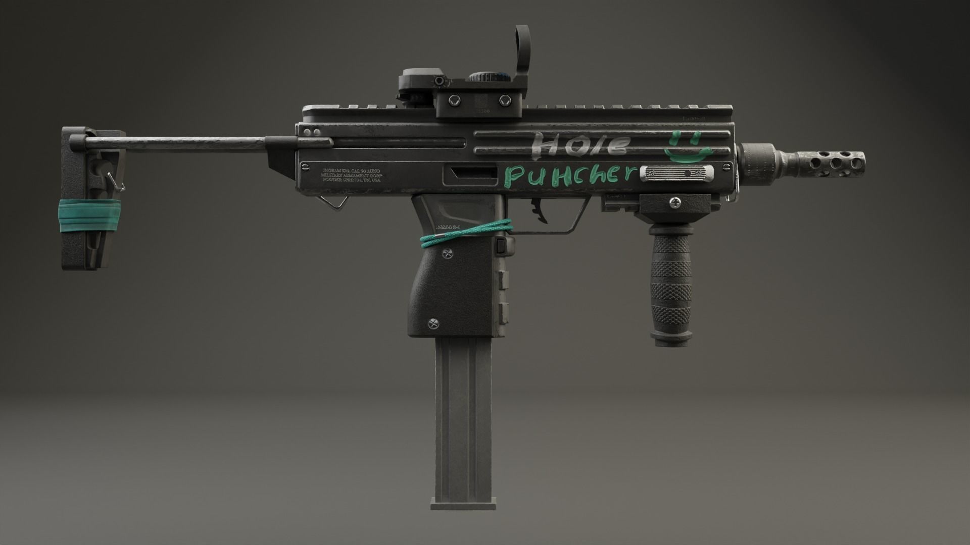 3D model MICRO UZI VR / AR / low-poly | CGTrader