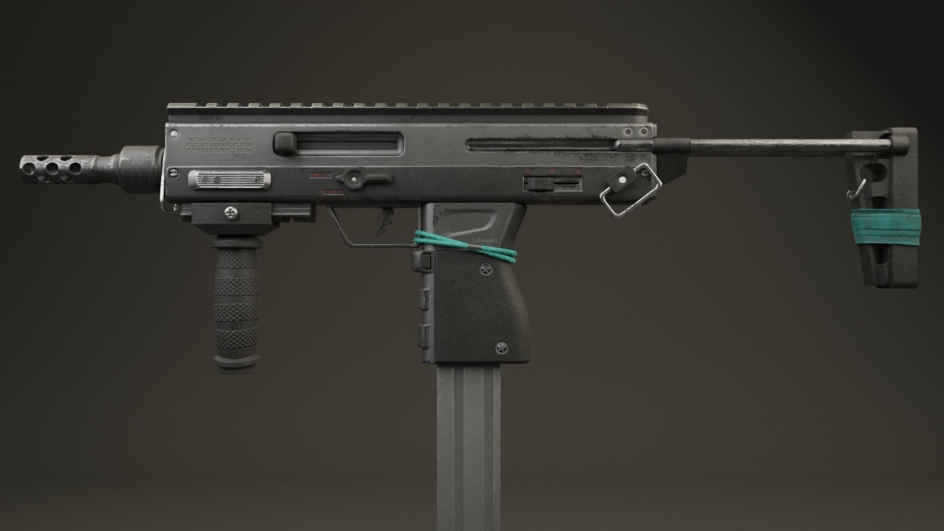 3D model MICRO UZI VR / AR / low-poly | CGTrader