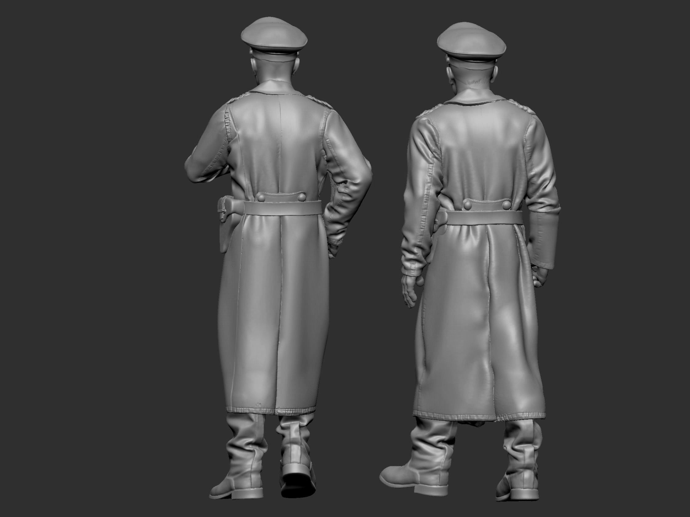 German Officers 3D model 3D printable | CGTrader