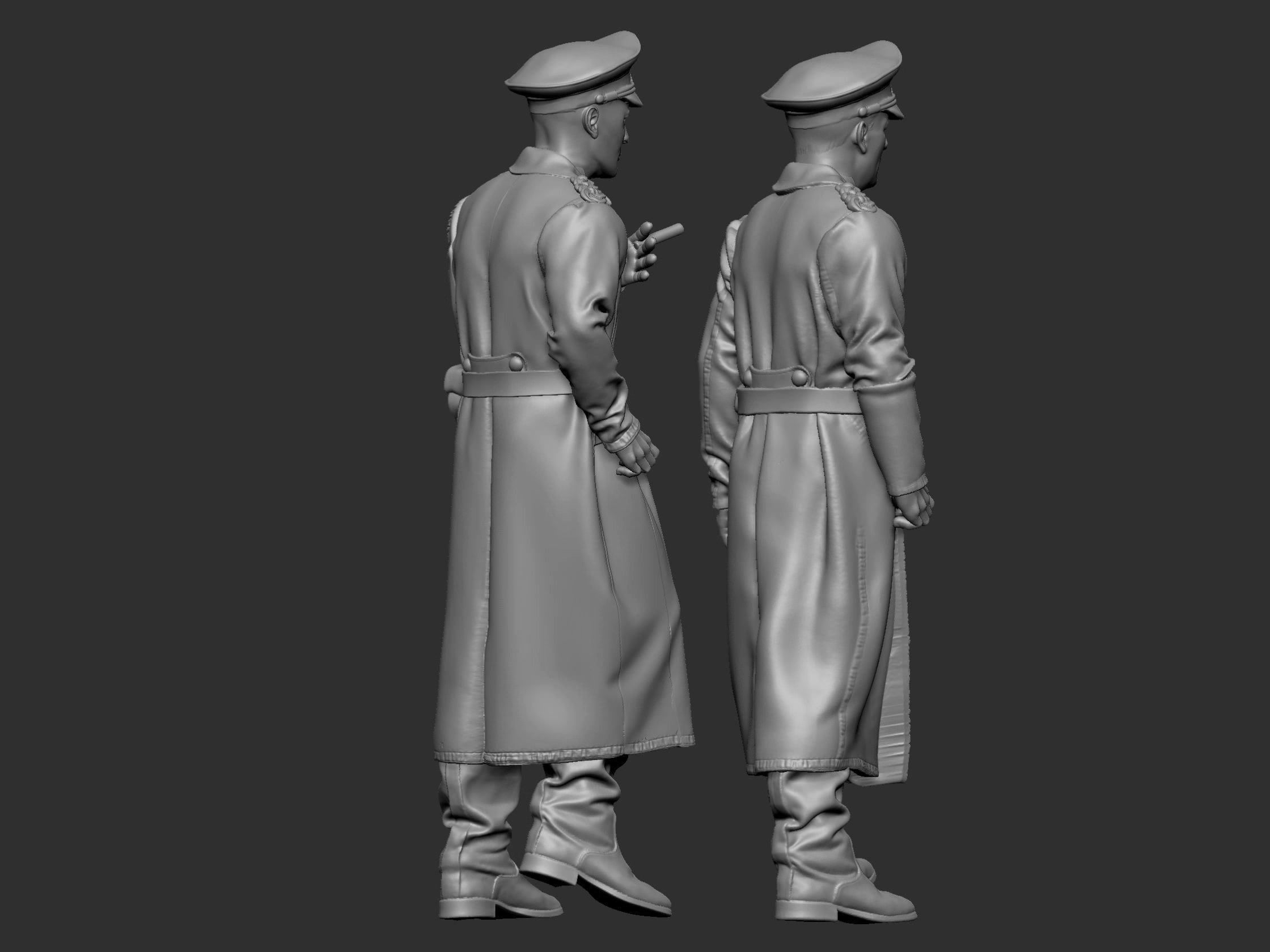 German Officers 3D model 3D printable | CGTrader