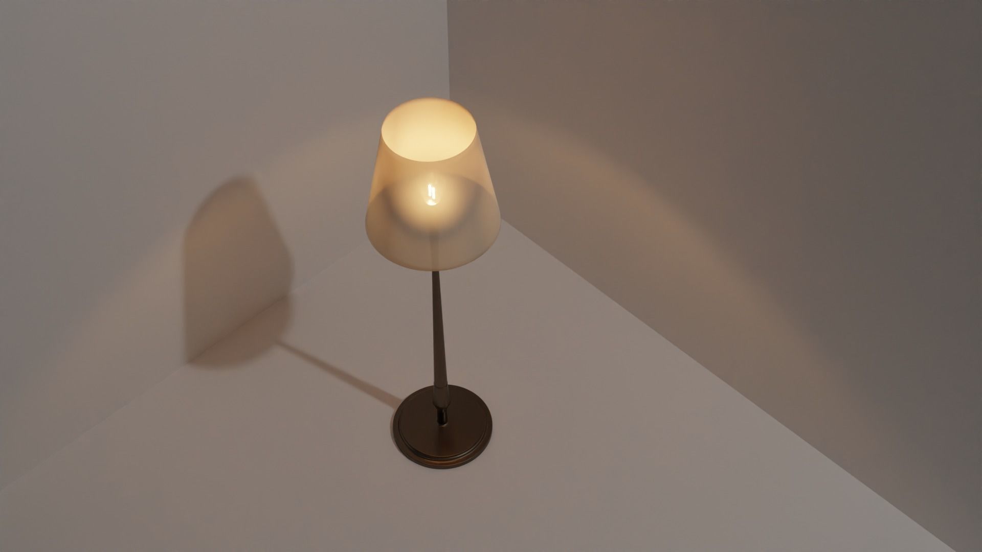Floor Lamp With Shade Modified With Prodecurals in Blender free 3D ...