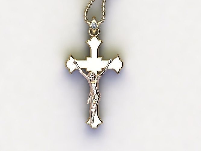 Jesus pendant cad 3D model | CGTrader