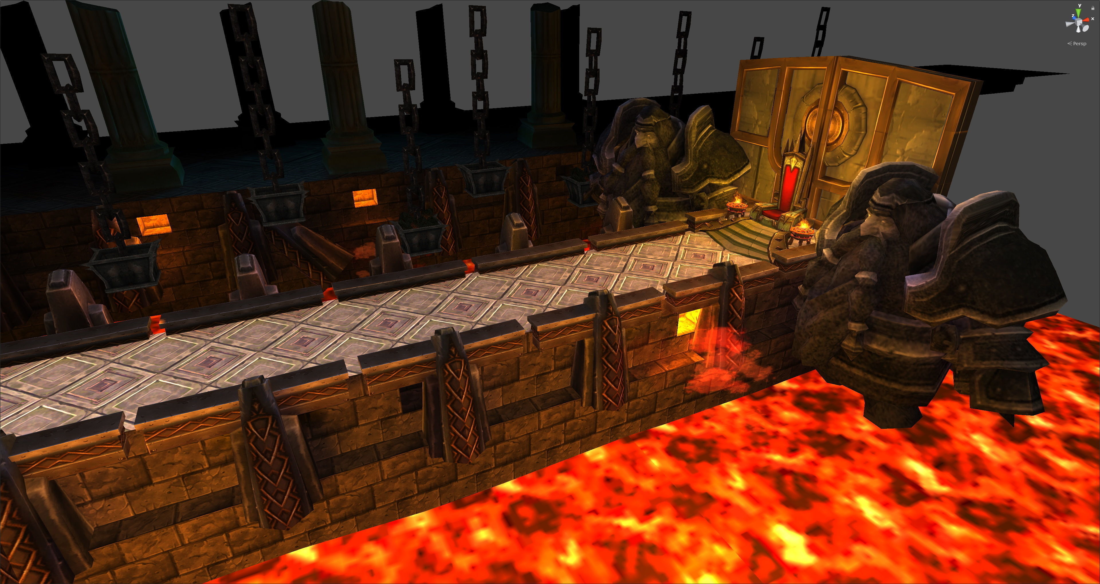 3D model Fantasy Chess RPG Environment - Dwarf Throne VR / AR / low ...