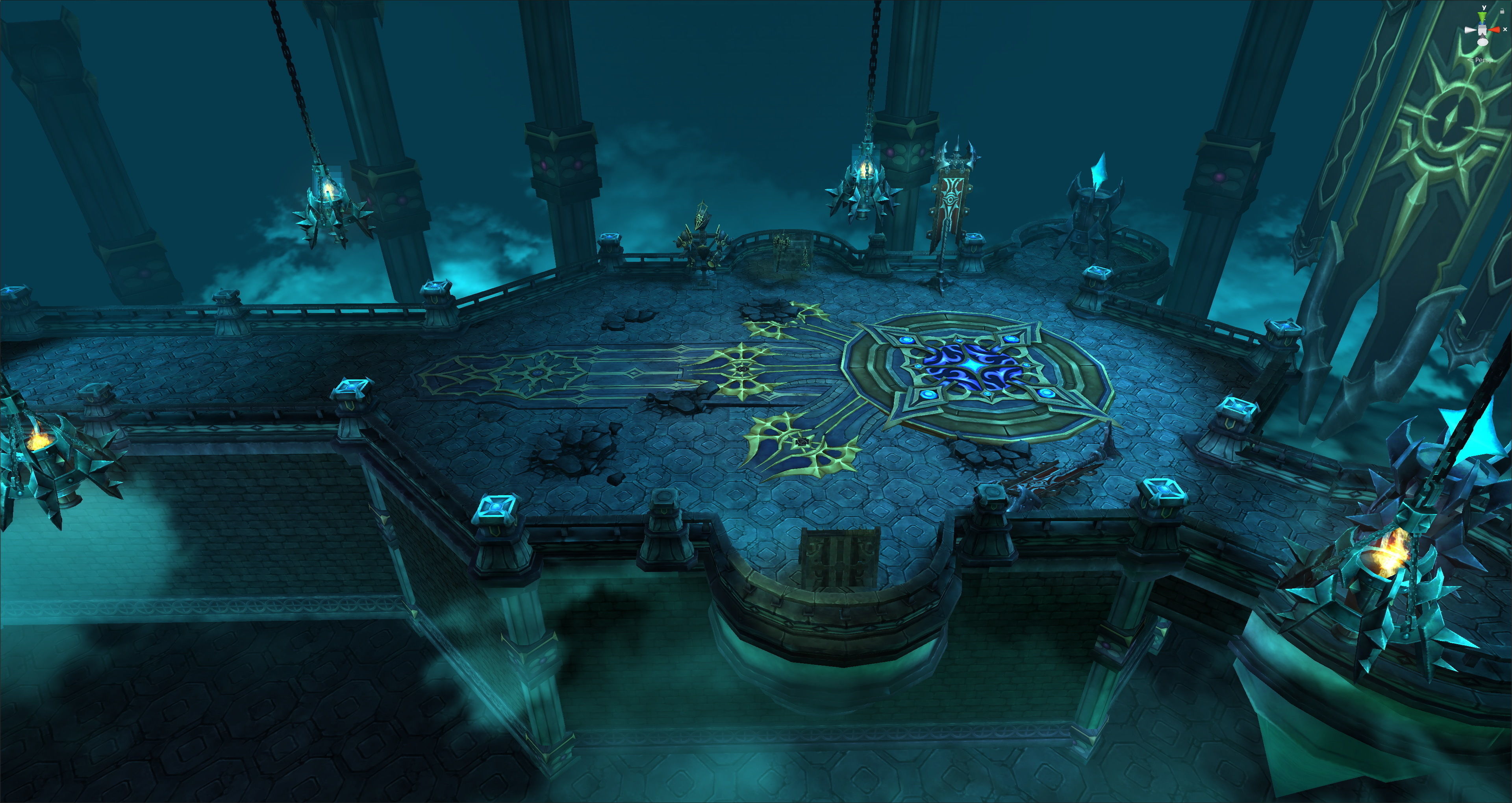 3D model Fantasy Chess RPG Environment - Final Dungeon VR / AR / low ...