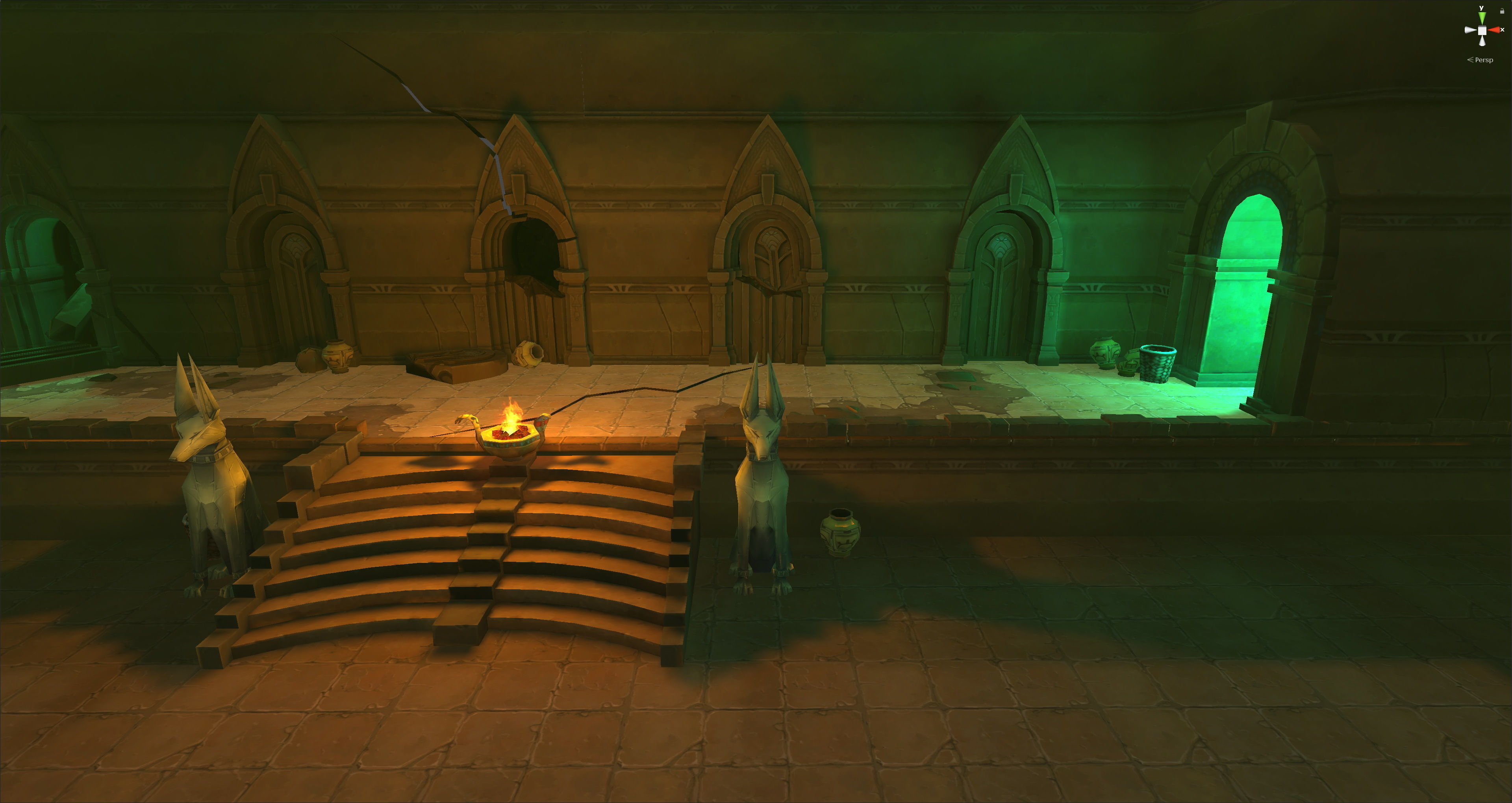 3D model Fantasy Chess RPG Environment - Pyramid Dungeon VR / AR / low ...