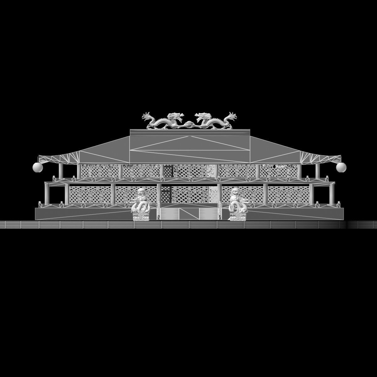 Chinese Beijing ancient building 3D model | CGTrader